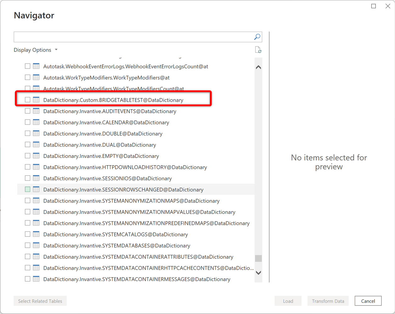 SQL Editor view in Power BI / Autotask - invantive