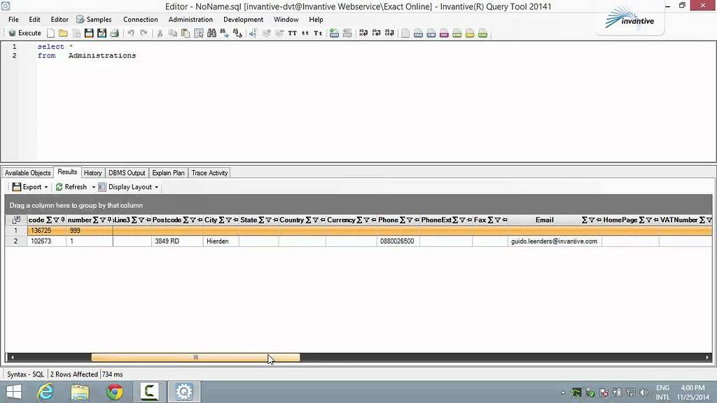 Nog makkelijker SQL met Exact Online - invantive