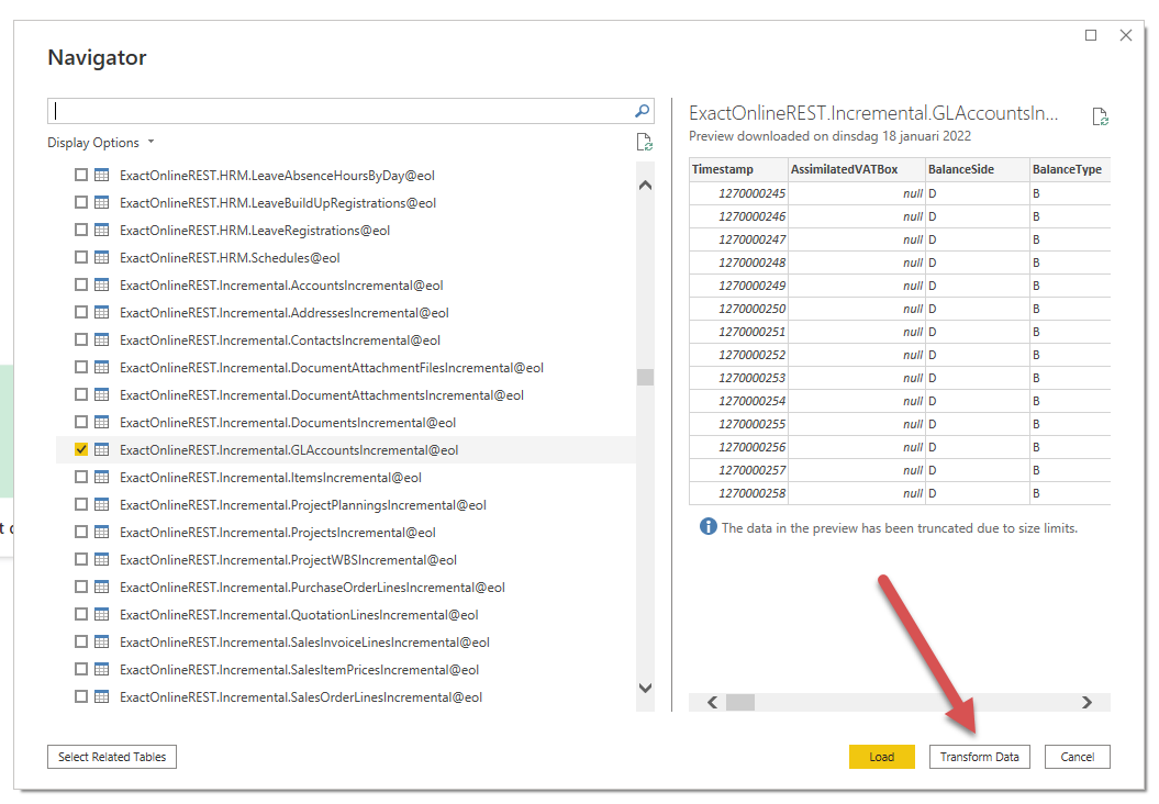Avoid Timeout Error On Power BI OData Download Invantive